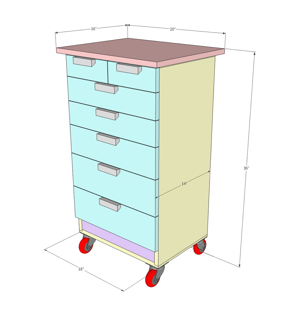 Multi-Purpose Mobile Tool Stand (METRIC AND U.S.) – Shop WWMM